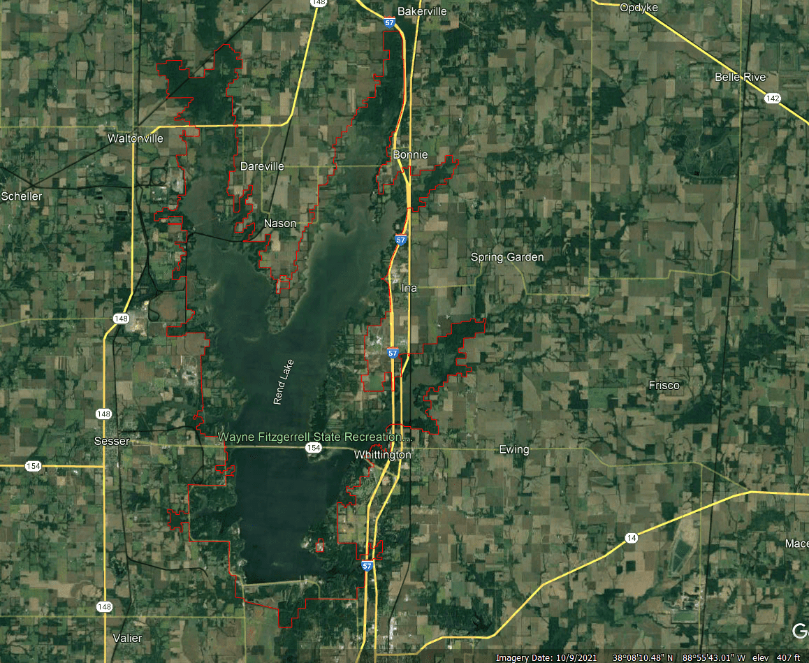 Mapa Del Lago Rend, Illinois Map | Lincoln Park Zoo